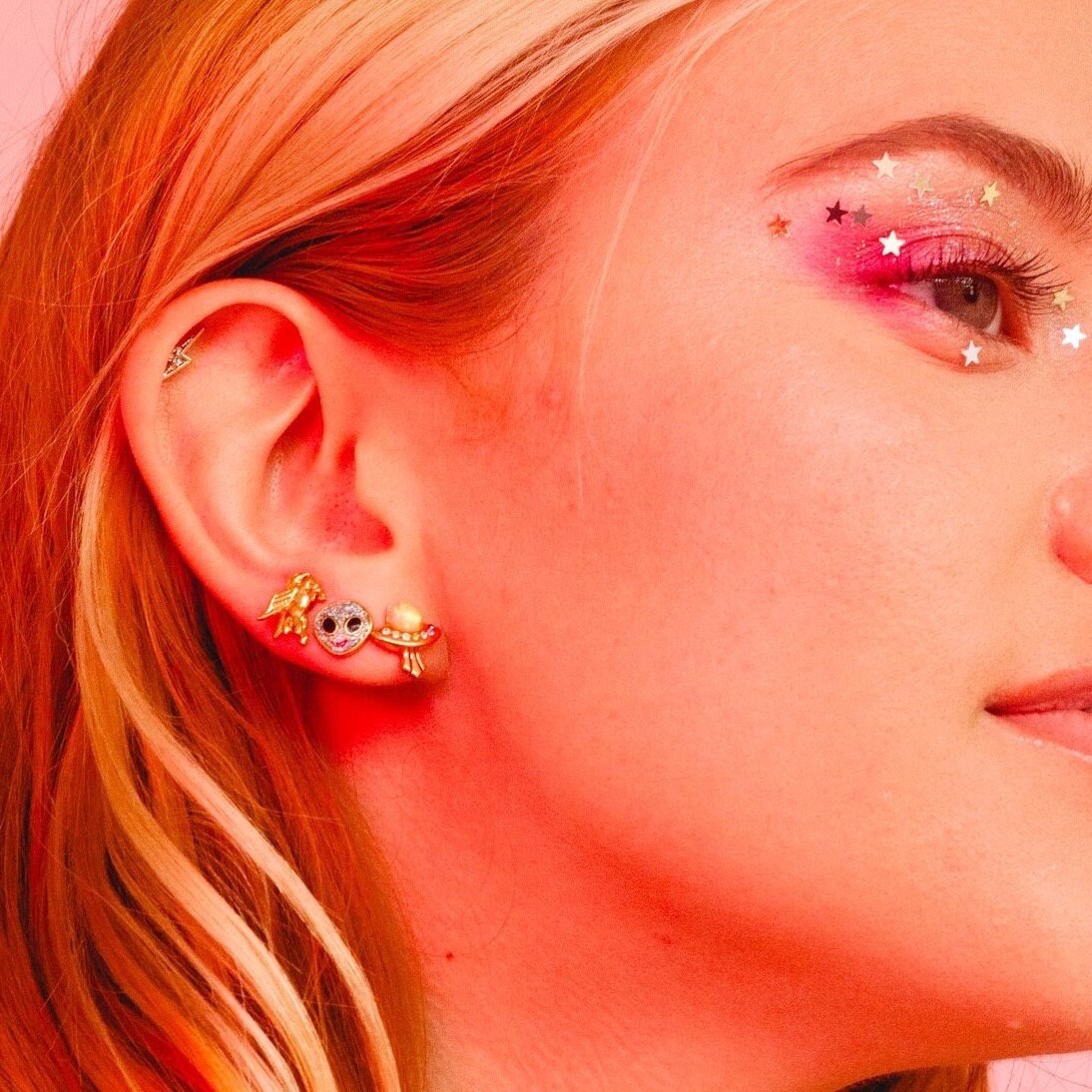 Alien Earrings Alien Stud Earrings Space Earrings Cute | Etsy