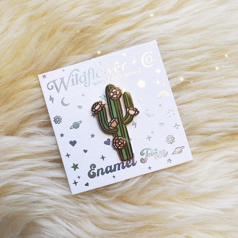 Saguaro Cactus Pin Hard Enamel Pins Arizona Desert - Etsy