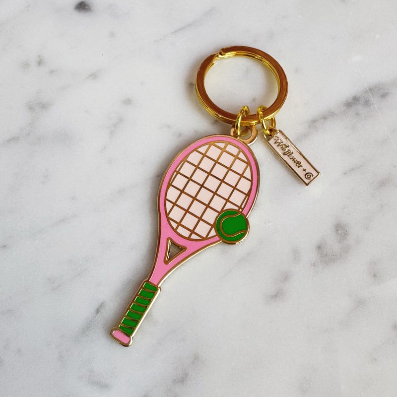 Tennis Keychain - Etsy