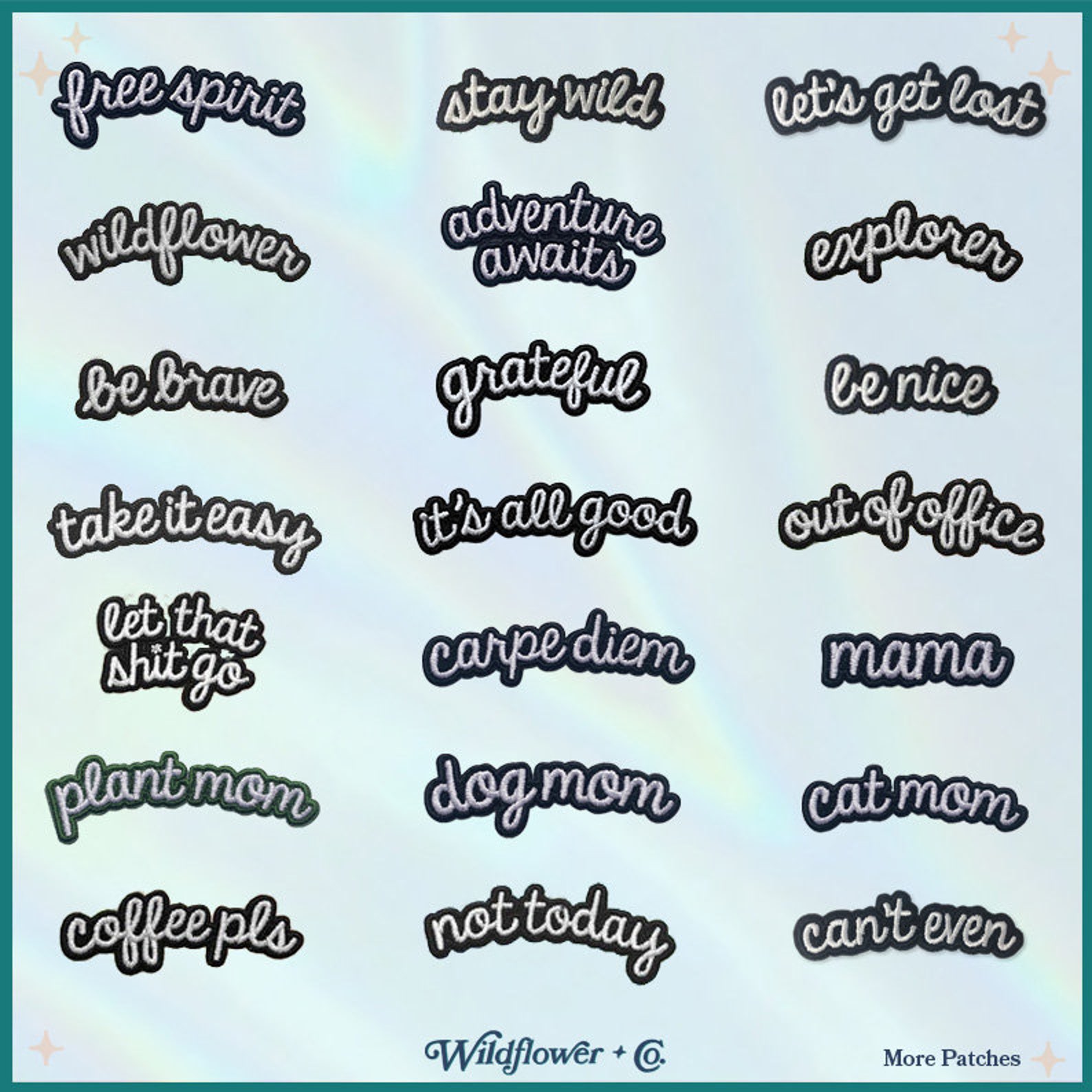 Baseball Hat W. Embroidered Quote Choose Patch & Cap Color Dad Stay ...