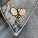 Tennis Racket Enamel Pin - Hard Enamel Pins - Preppy - Trendy - Sporty ...