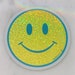 Smiley Face Sticker - Yellow Aesthetic Stickers - Glitter Holographic ...