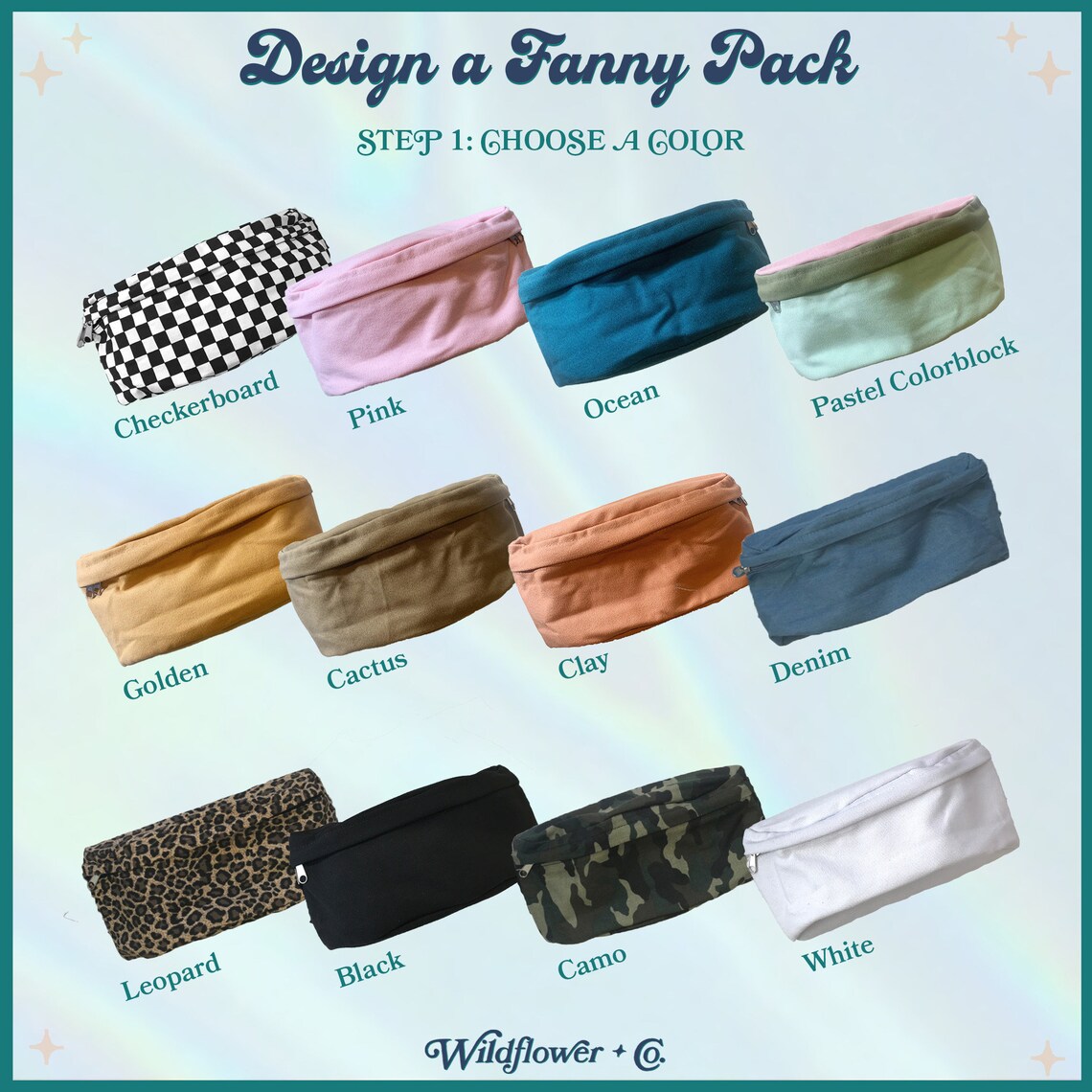 Fanny Pack w. Embroidered Patch Your Choice of Patch & | Etsy