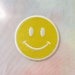 Preppy Smiley Face Patch - Embroidered Iron on Patches - Pastel Pink ...