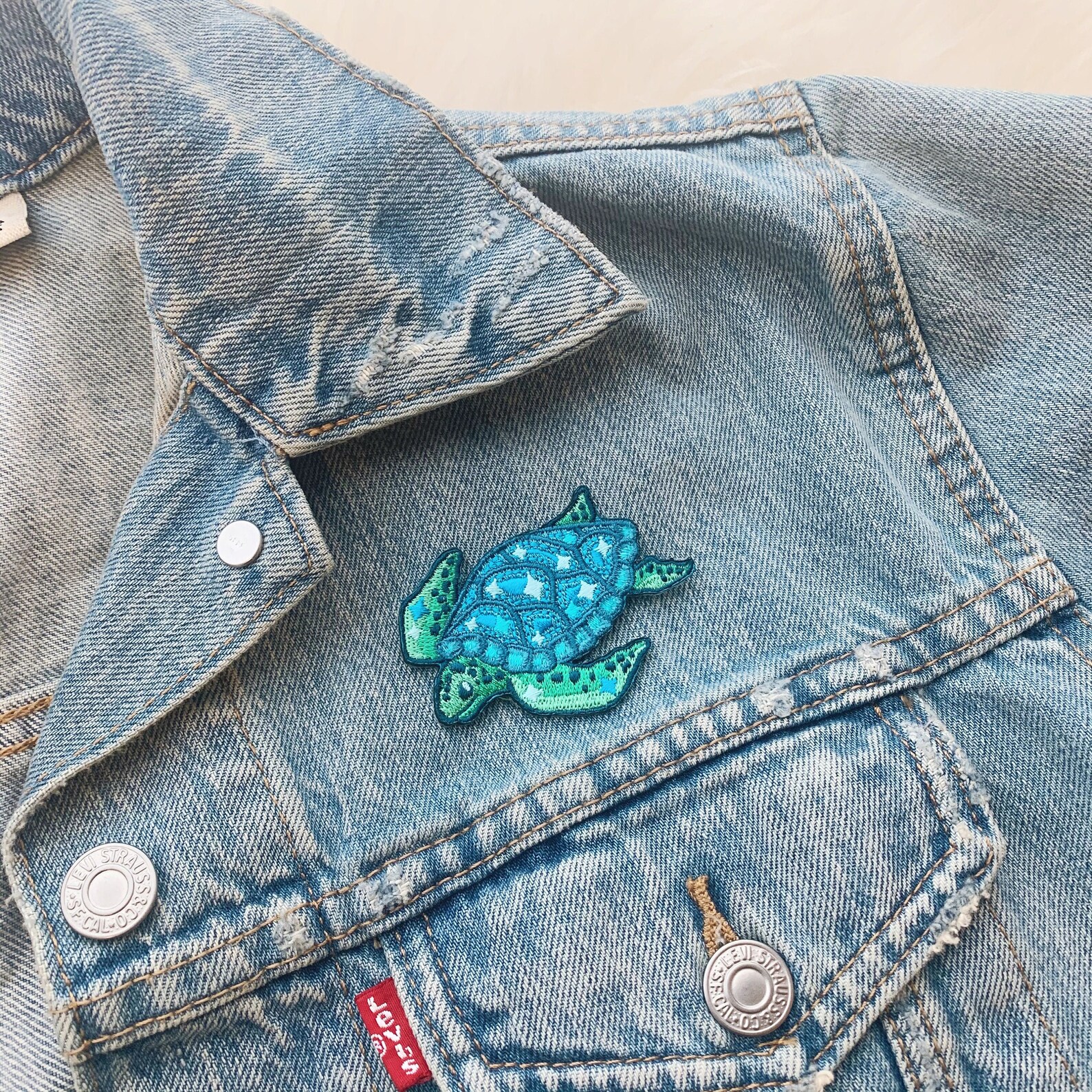 Sea Turtle Patch - Beach - Ocean - Iron on Embroidered Patches ...