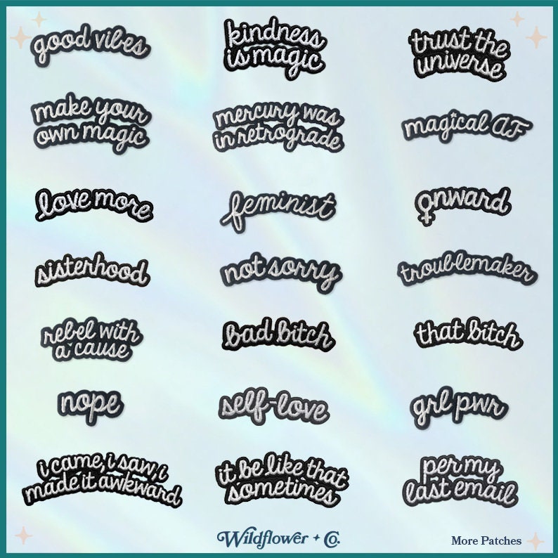 Baseball Hat W. Embroidered Quote Choose Patch & Cap Color - Etsy