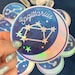 Zodiac Sticker HOLOGRAPHIC Vinyl Aesthetic Stickers Aquarius - Etsy