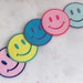 Smiley Face Iron on Patch - Embroidered Patches for Jackets - Yellow ...