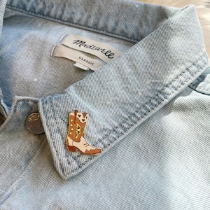 Cowgirl Boot Pin - Cowgirl Hat Pin W. Howdy ! Cute Southwest / Western ...