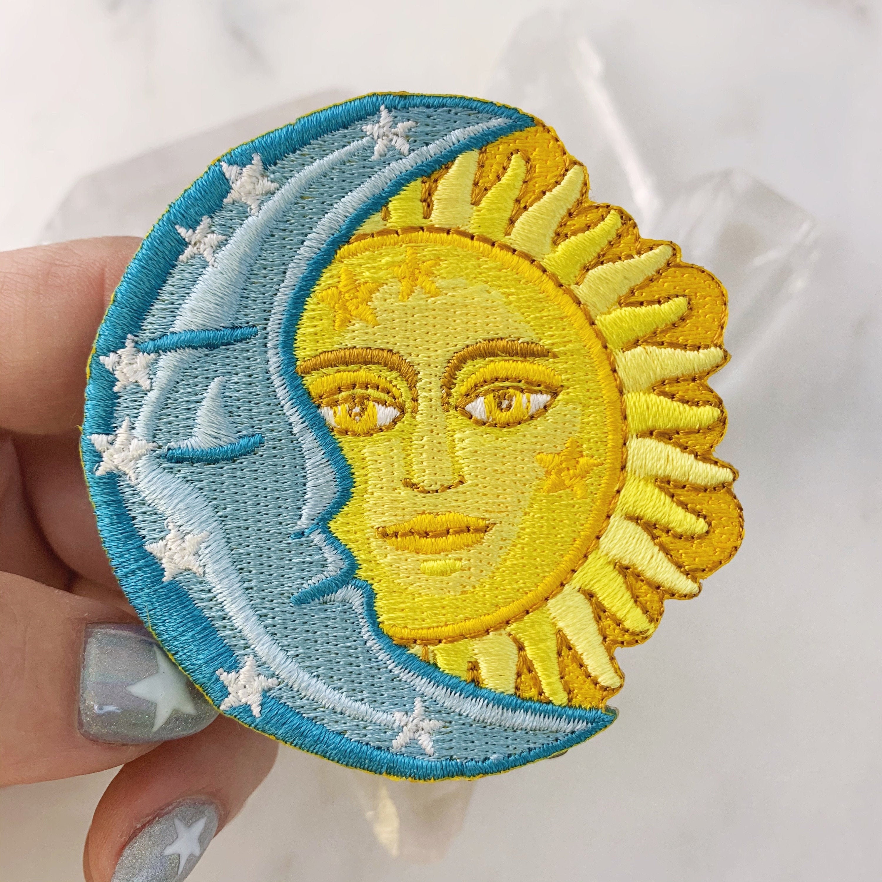 Sun & Moon Patch Iron on Patch Embroidered Patches for - Etsy