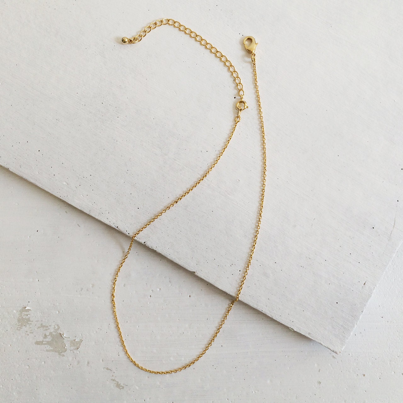 Superfine 15 Chain Necklace Gold | Etsy