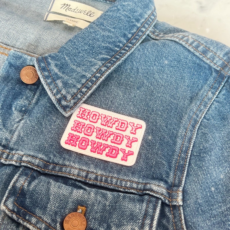 Howdy Patch Pink Patches Space Cowgirl Disco Cowgirl | Etsy