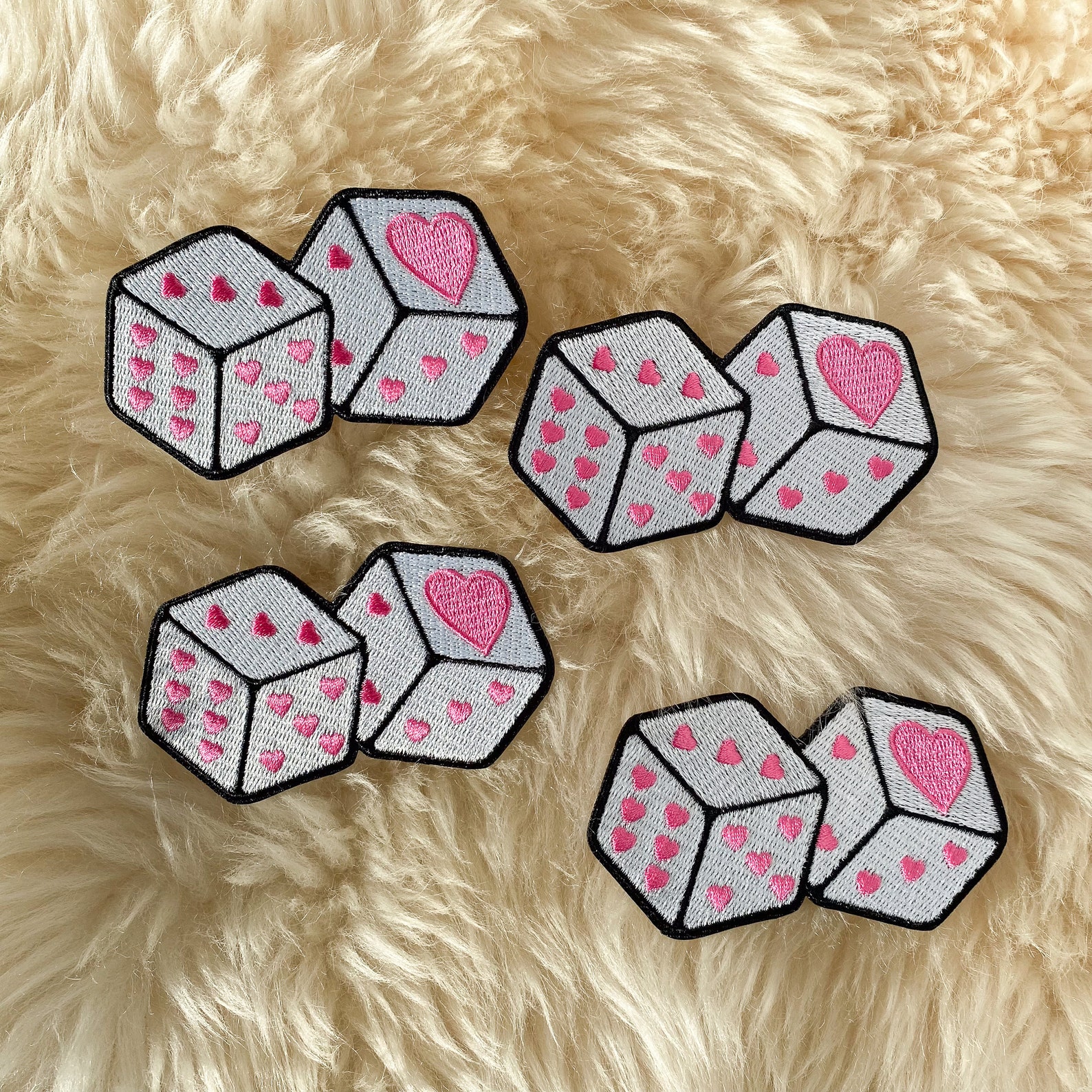 Dice Patch - Iron on Patch - Embroidered Patches for Jackets ...