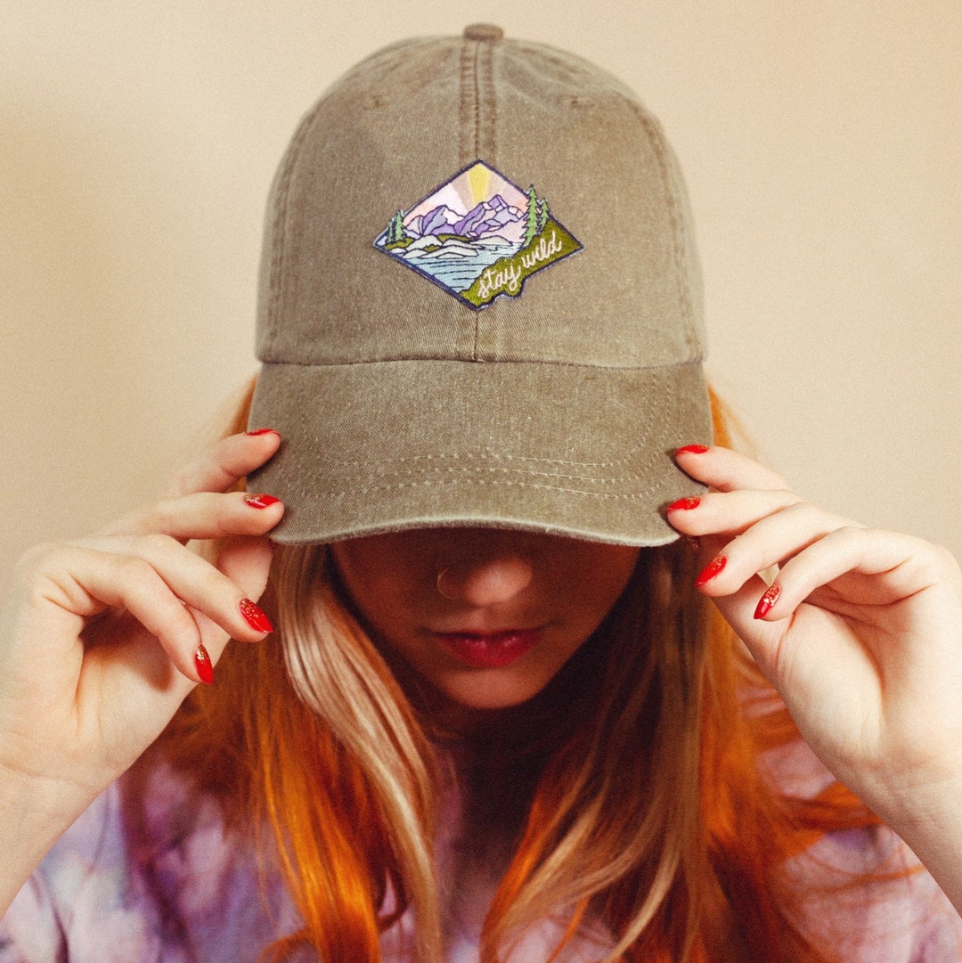 Stay Wild Mountain Baseball Hat - Choice of Cap Color! Inspirational ...