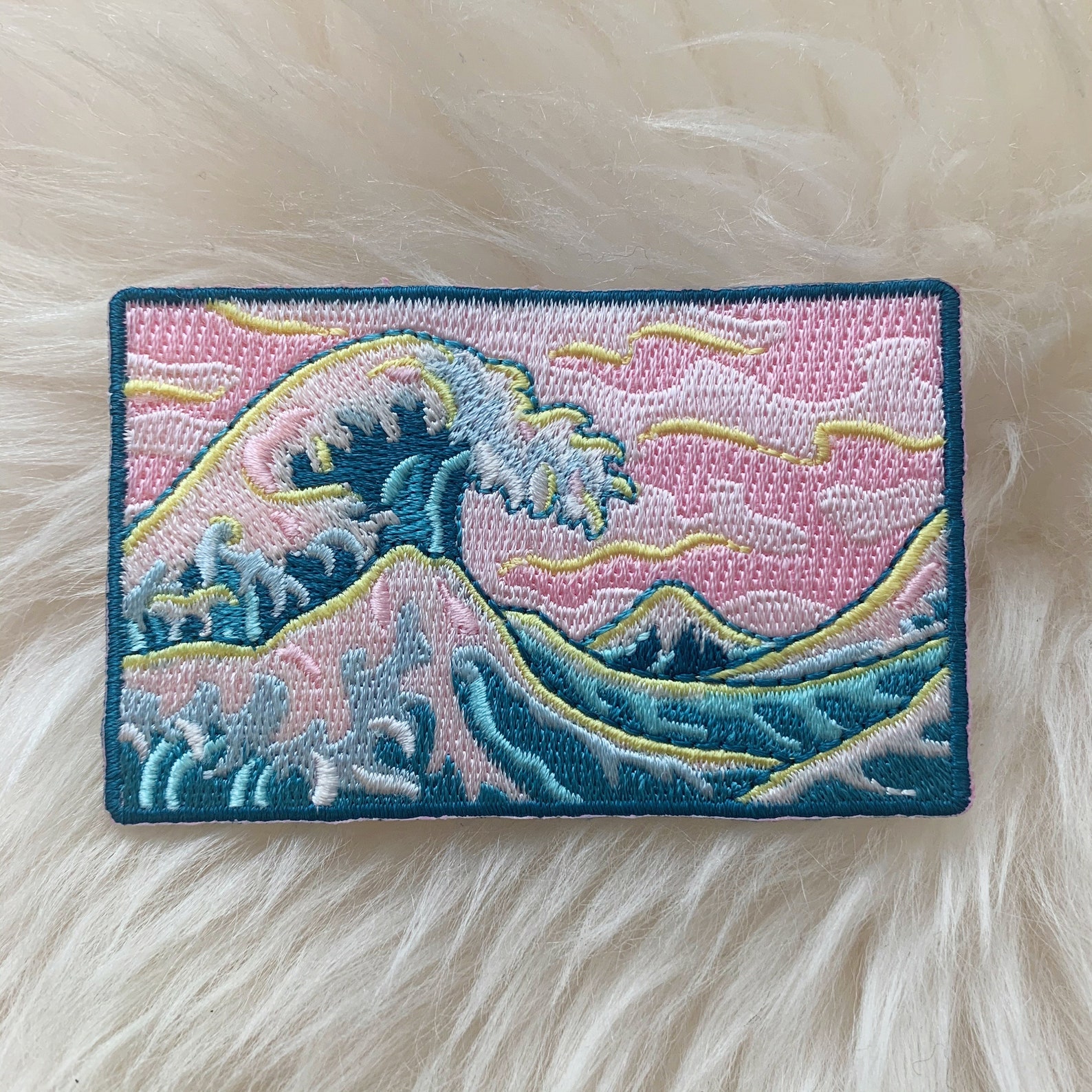 Wave Patch Ocean Iron on Patch Sea Beach Surf Make Waves Great Wave ...