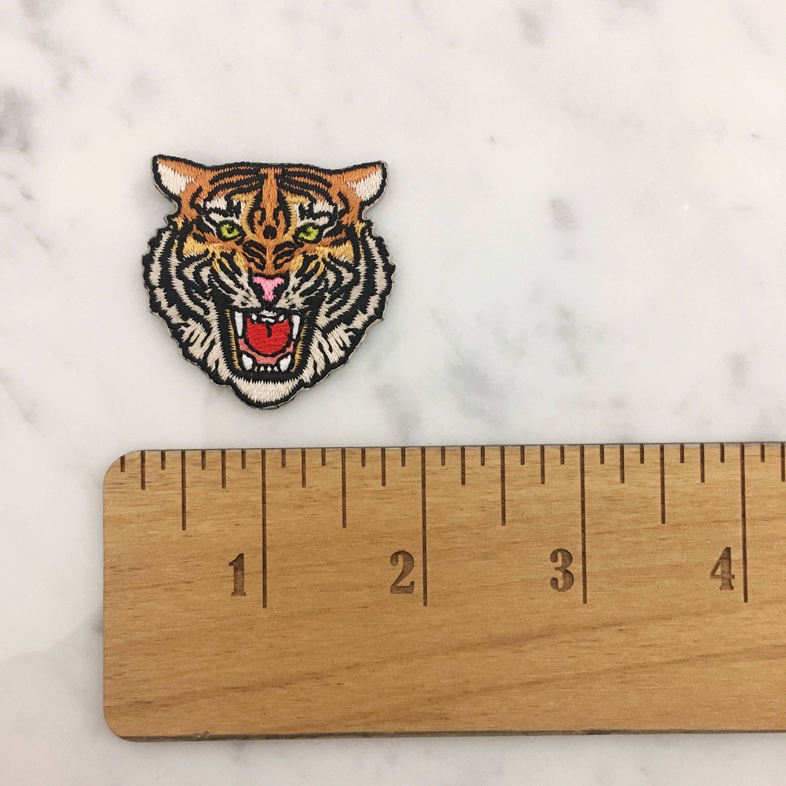 Tiger Head Patch Iron On Embroidered Patches Roar - Etsy