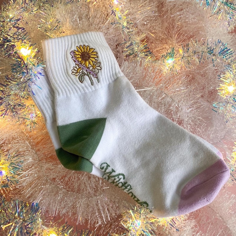 Embroidered Socks - Etsy