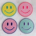 Smiley Face Iron on Patch - Embroidered Patches for Jackets - Yellow ...