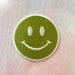 Preppy Smiley Face Patch - Embroidered Iron on Patches - Pastel Pink ...