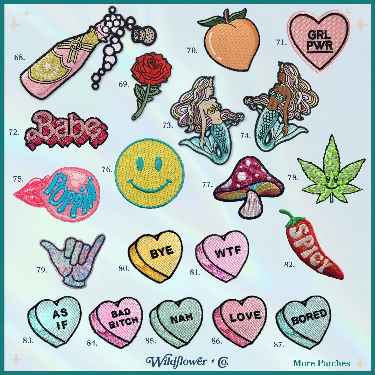 Fanny Pack W. Embroidered Patch Your Choice of Patch & - Etsy