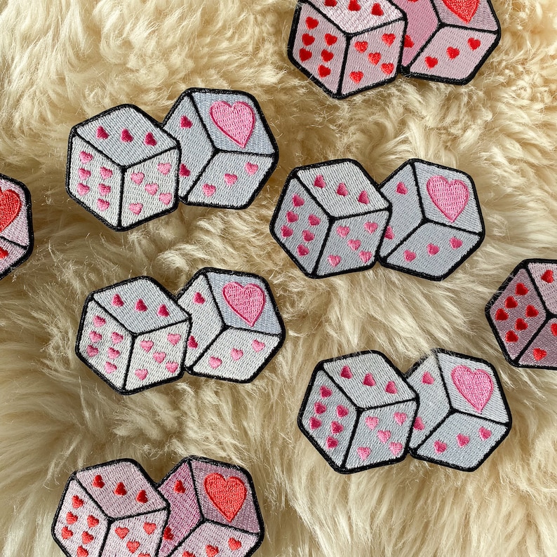 Dice Patch - Iron on Patch - Embroidered Patches for Jackets ...