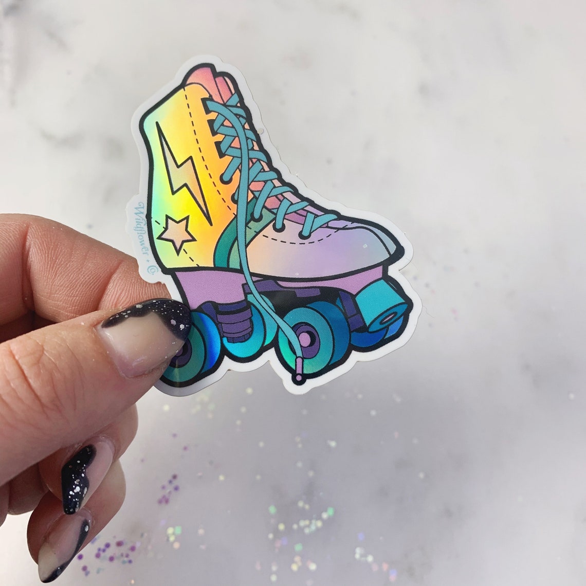 Rollerskate Sticker Roller Skate Roller Derby Roller Disco | Etsy