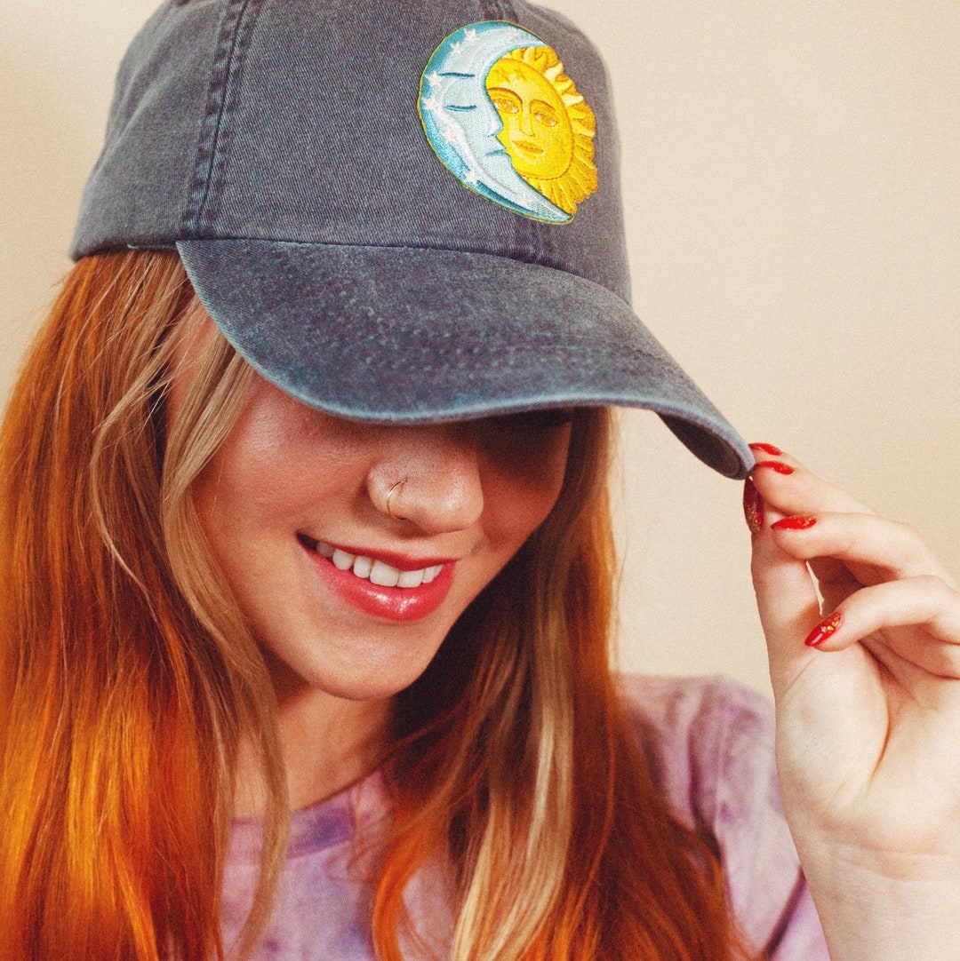 Sun & Moon Baseball Hat - Choice of Cap Color! Celestial - Astrology ...