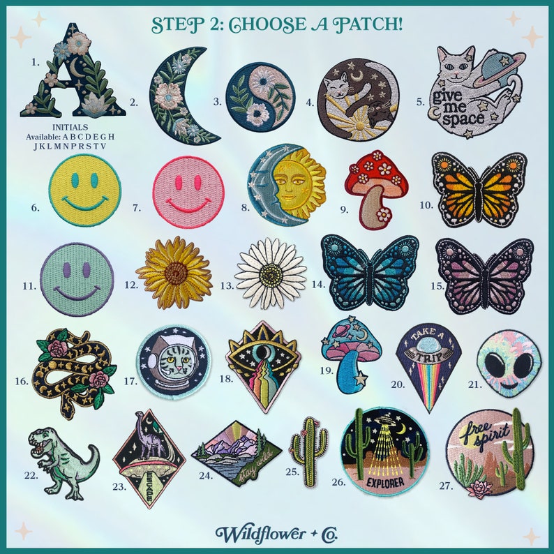 Iron on Patch Embroidered Patches for Jackets Your Choice - Etsy