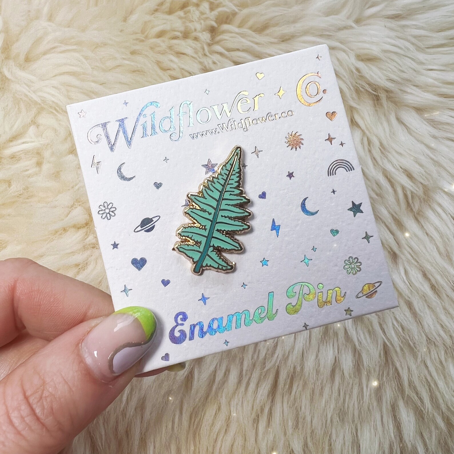 Fern Plant Pin Botanical Cottagecore Hard Enamel Pin Green - Etsy