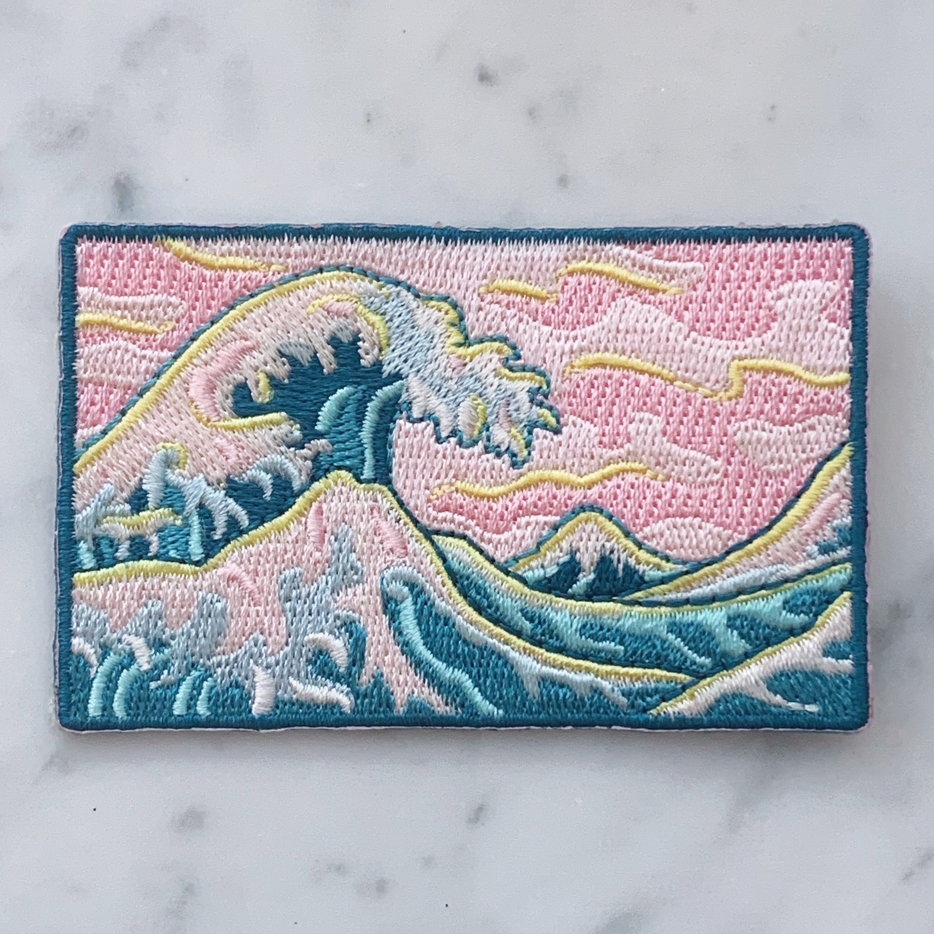 Wave Patch Ocean Iron on Patch Sea Beach Surf Make - Etsy