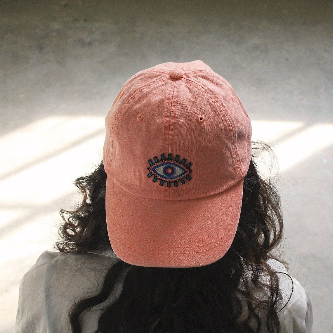 Evil Eye Embroidered Baseball Hat Your Choice of Cap Color - Etsy