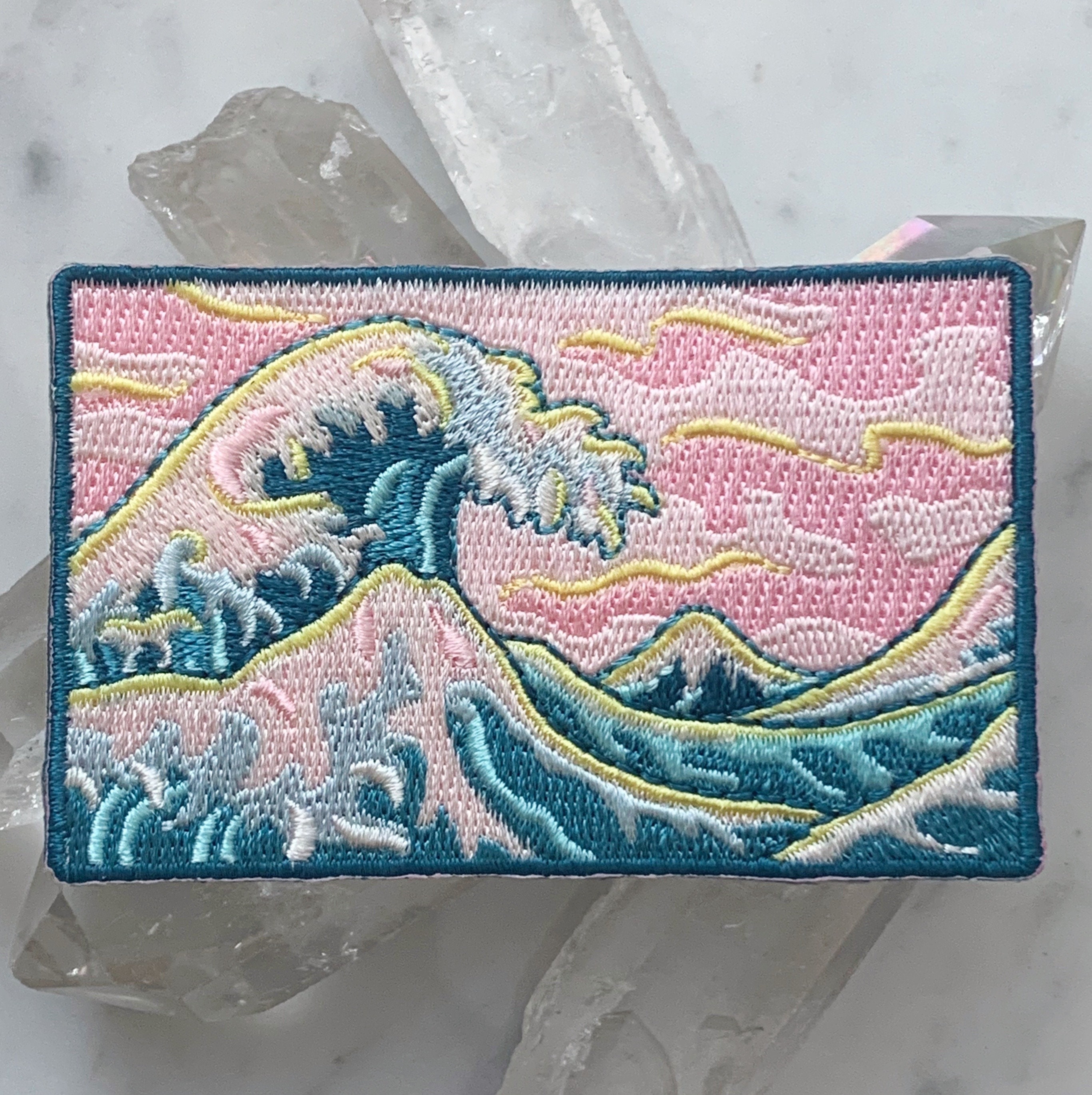Wave Patch Ocean Iron on Patch Sea Beach Surf Make - Etsy