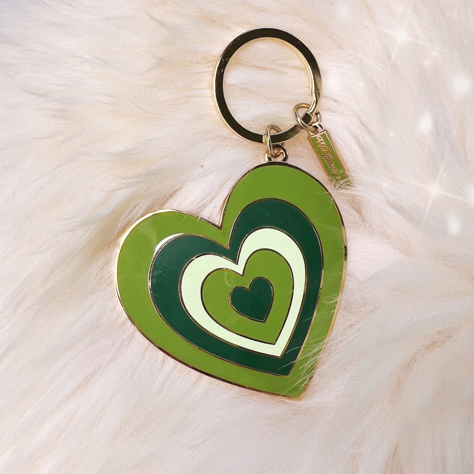 Y2K Aesthetic Heart Keychain Cute Enamel Keychain in Pink | Etsy