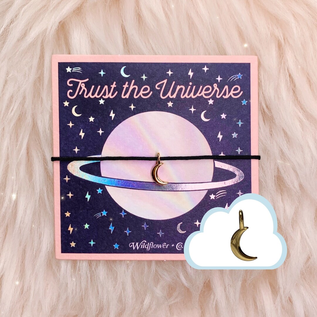 Moon Friendship Bracelet - Cute Friendship Gift, Best Friend Gift ...