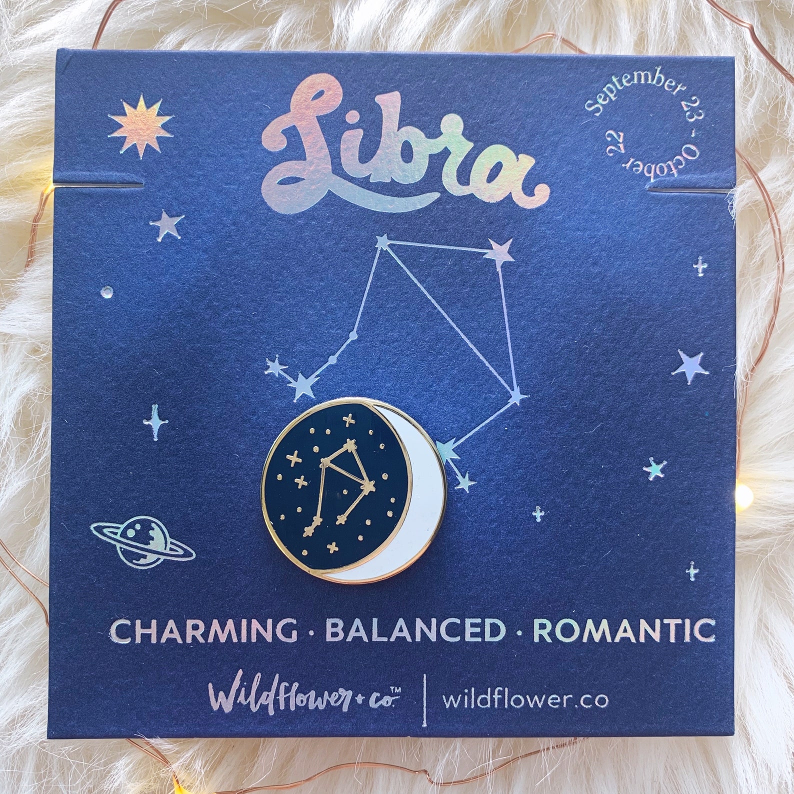 Libra Zodiac Enamel Pin Constellation Star Sign Moon Star - Etsy