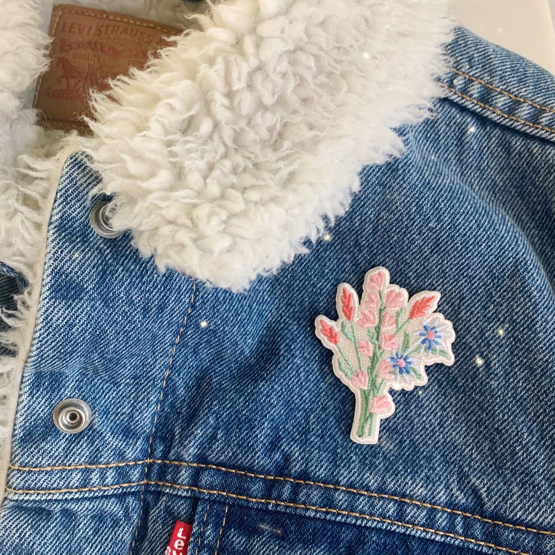 Wildflower Patch - Botanical Cottagecore Iron on Patch Embroidered ...