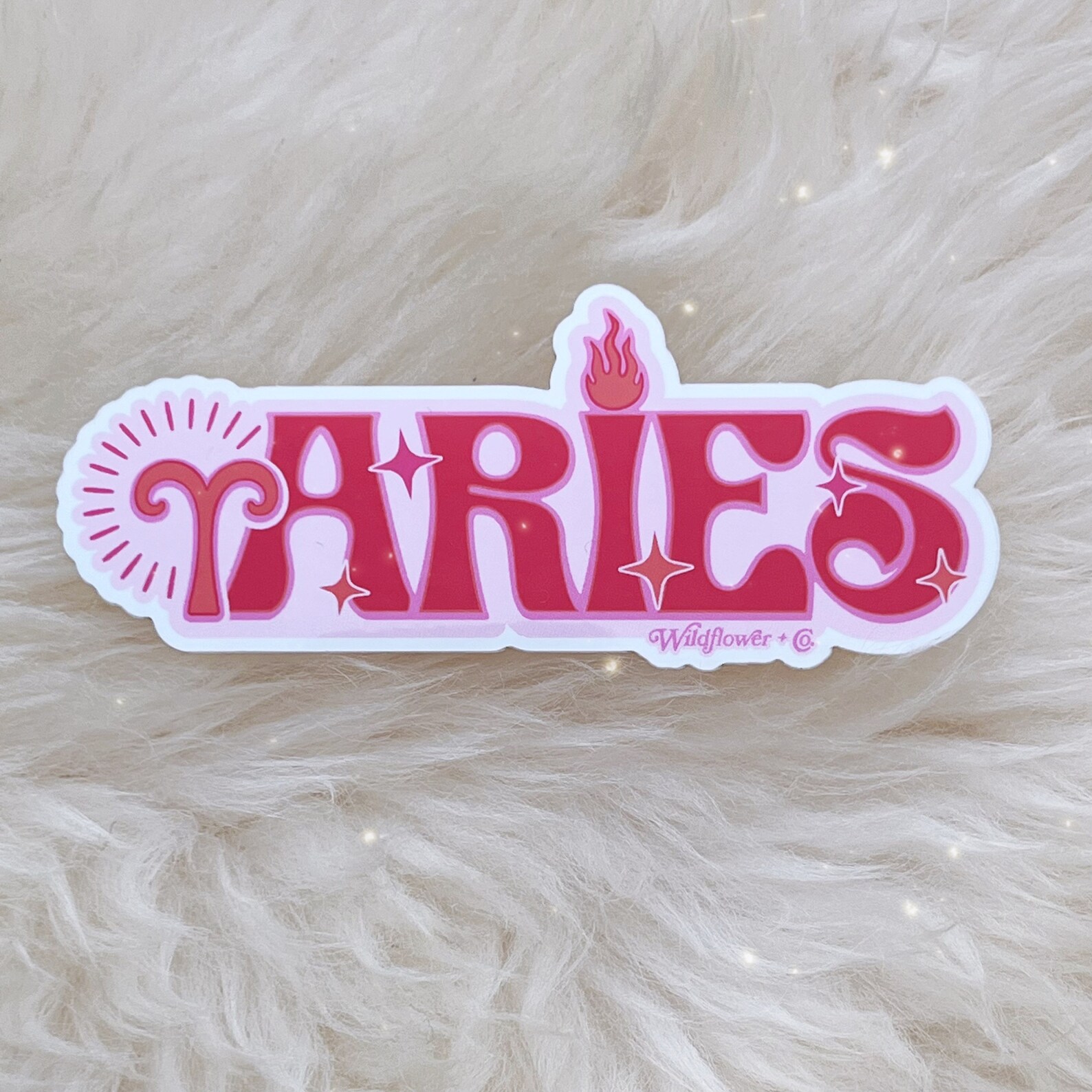 Zodiac Stickers Astrology Gift Colorful Applique Aries - Etsy