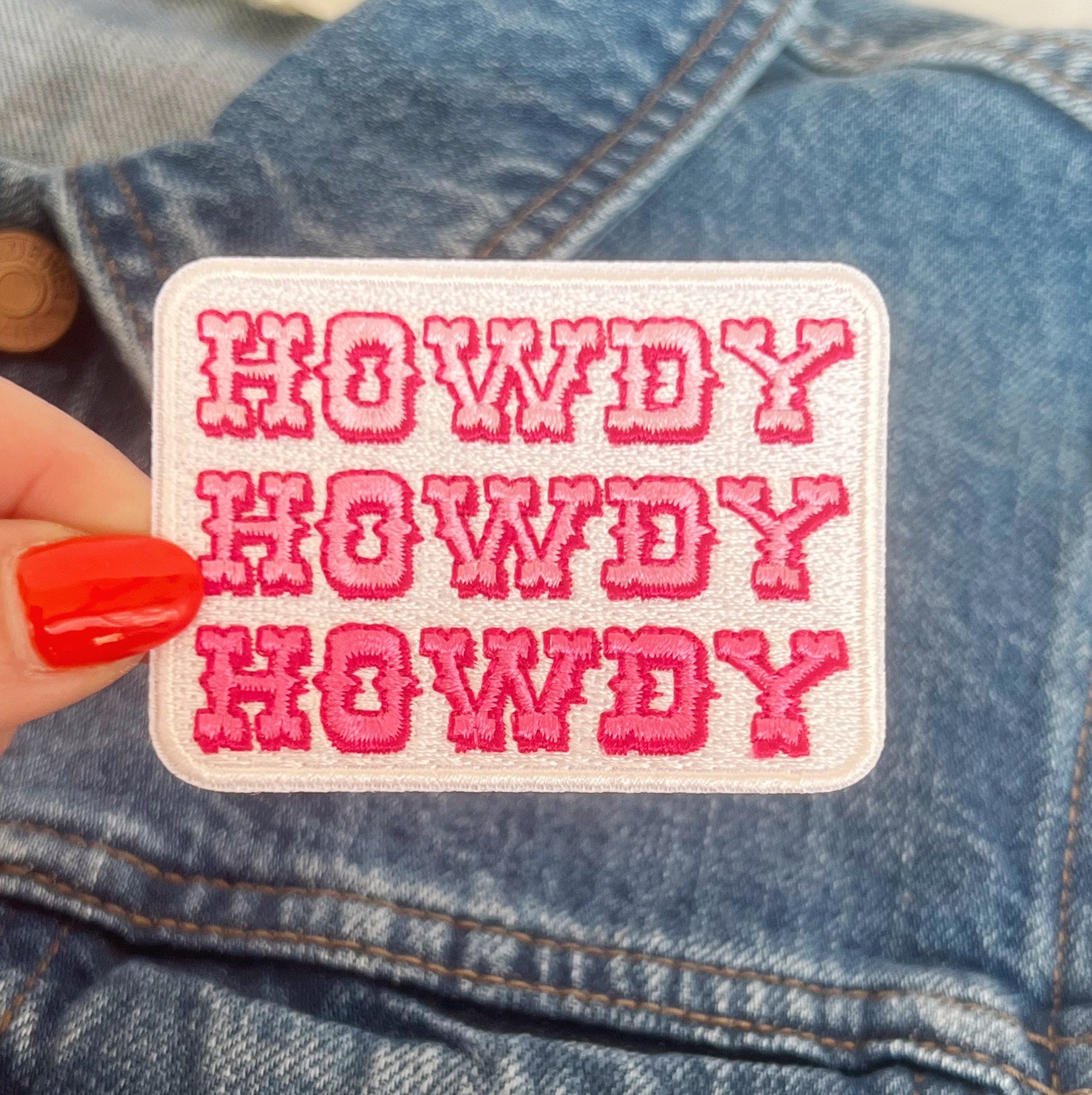 Howdy Patch Pink Patches Space Cowgirl Disco Cowgirl | Etsy