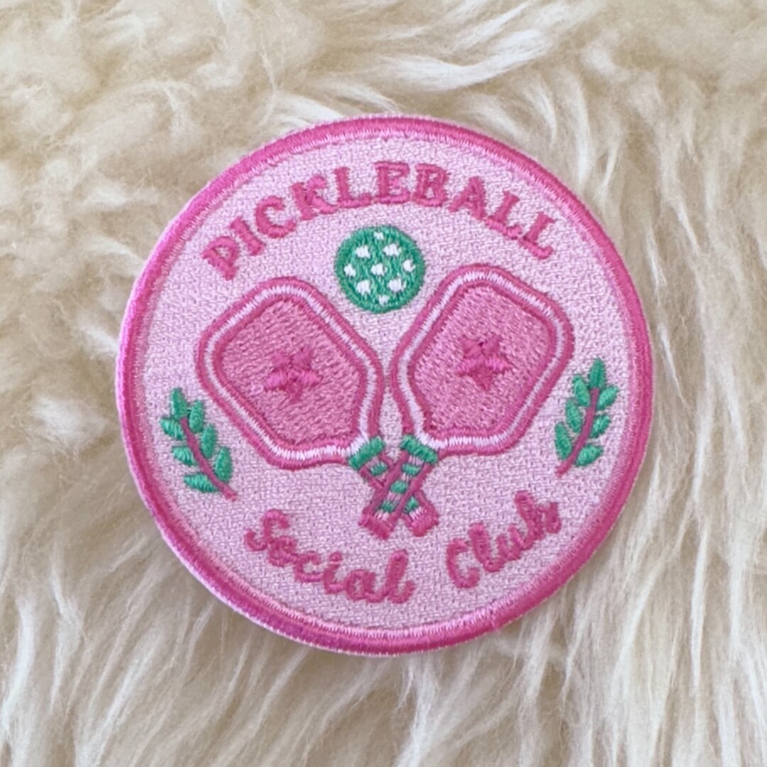 Pickleball Patch - Embroidered Iron on Patches - Preppy & Cute - Gifts ...