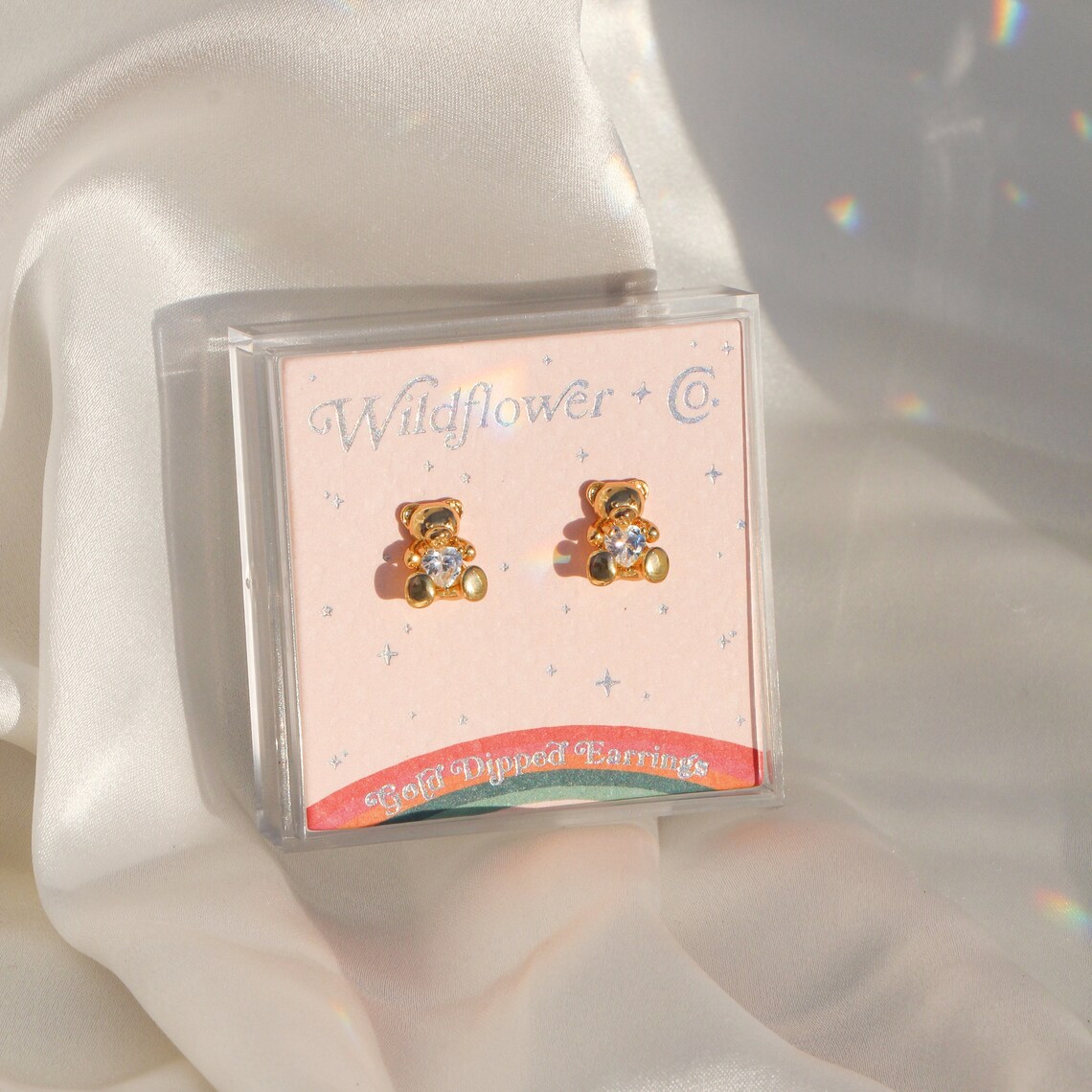 Teddy Bear Earrings Teddy Bear Stud Earrings Cute Earrings - Etsy
