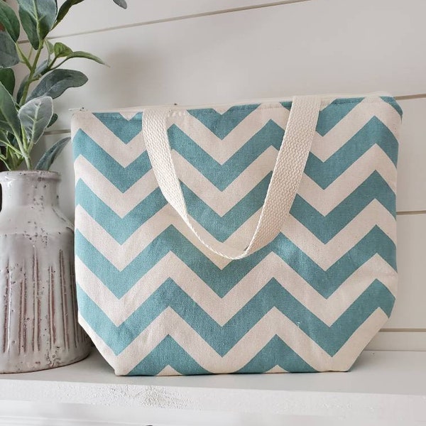 Chevron Lunch Bag - Etsy