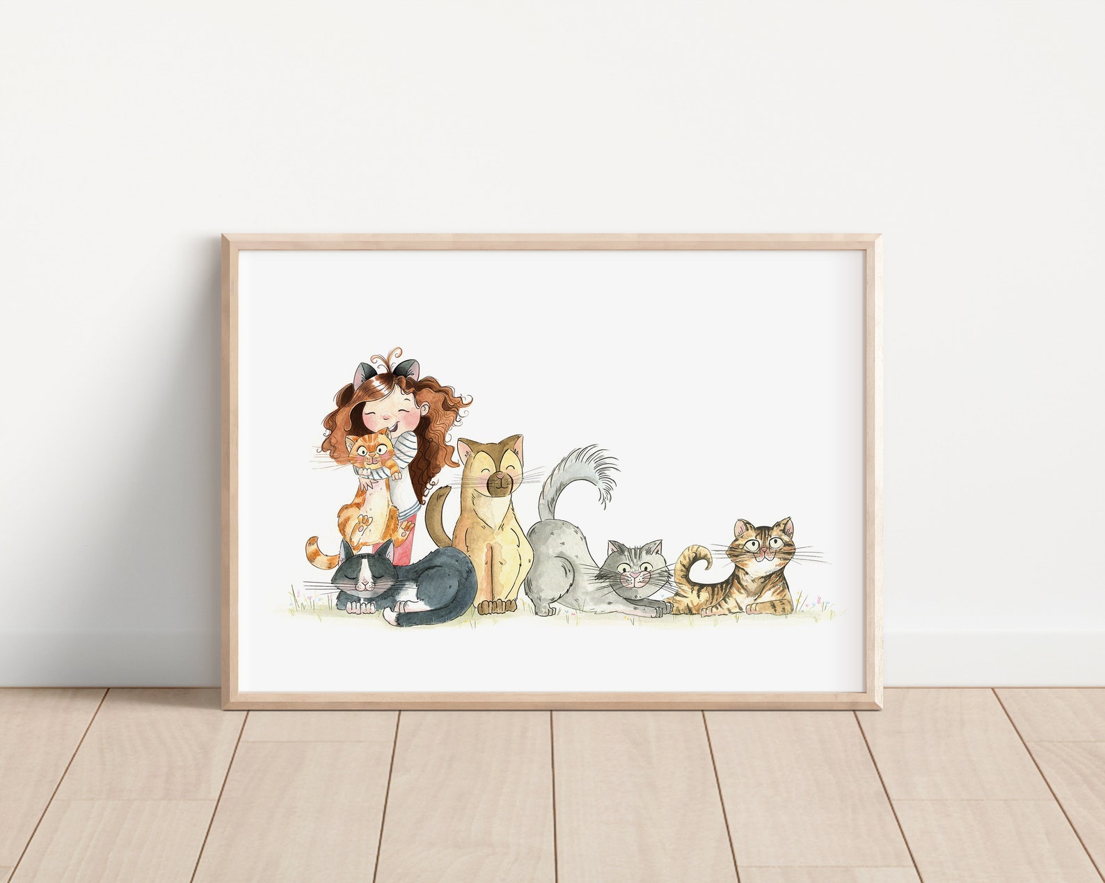 Cat Lady Print | Crazy Cat Lady Wall Art | Cat Poster - Etsy