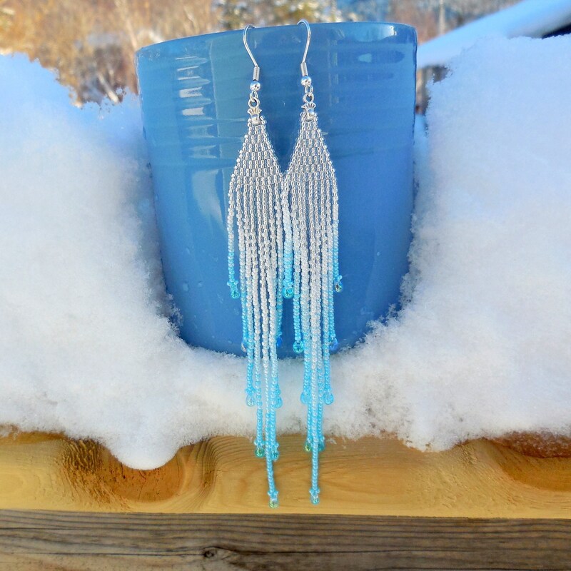 Ice Blue Earrings - Etsy