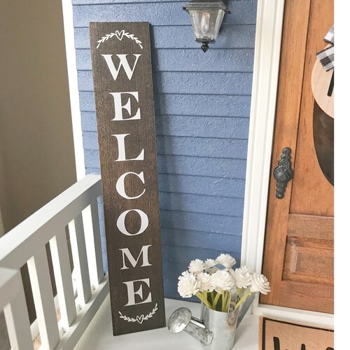 Dollhouse Miniature Welcome Sign Porch Door Wood Board - Etsy