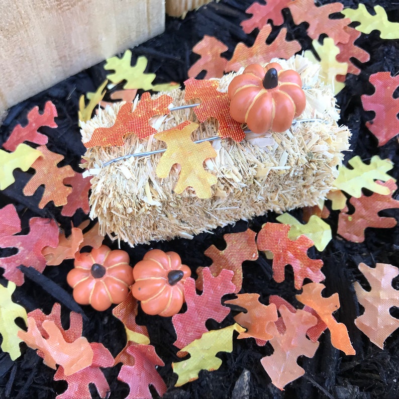 Dollhouse Miniature Fall Leaf Autumn Leaves 50 Pcs Loose Scatter Pile 1 ...