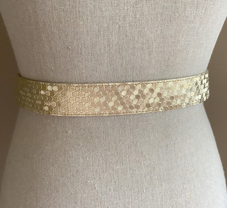 Vintage Gold Metallic Belt, Gold Lion Belt, Belt Shiny Gold Buckle ...