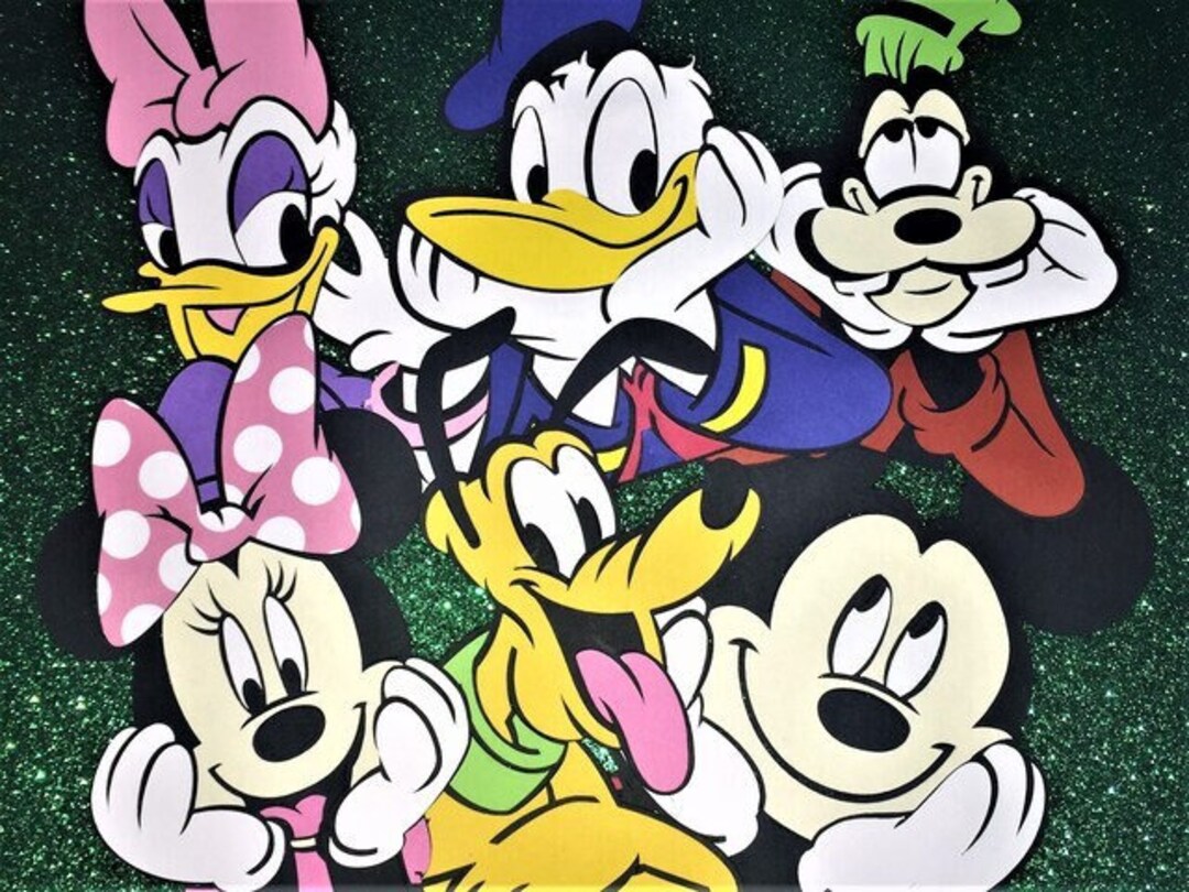 Set of 6 6 Half Body Mickey Mouse and Friends Party Decor - Etsy