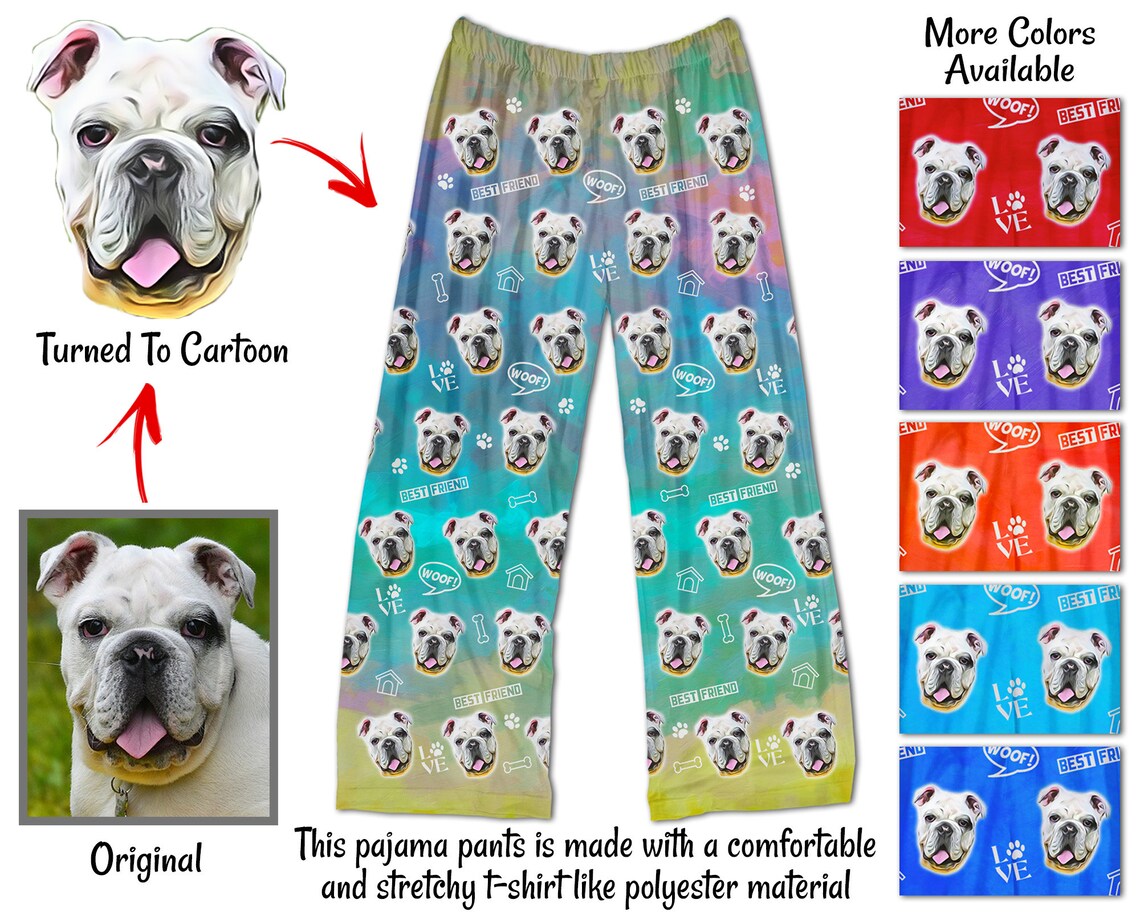 Your Photo on Pajama Pants. Custom and Personalized Gift for - Etsy