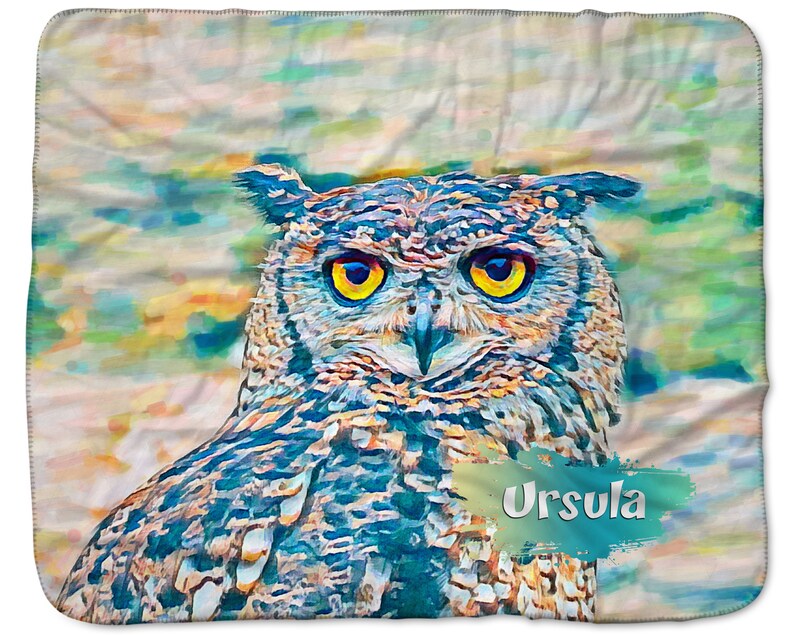Personalized Owl Fleece Blankets for Adults Kids Girls and - Etsy