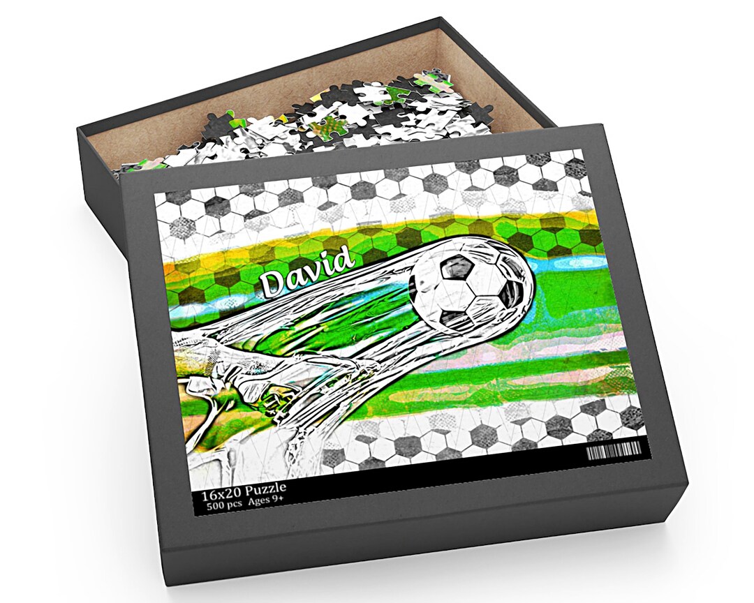 Personalized and Custom Soccer Ball Jigsaw Puzzle, 500 Pieces Sport ...